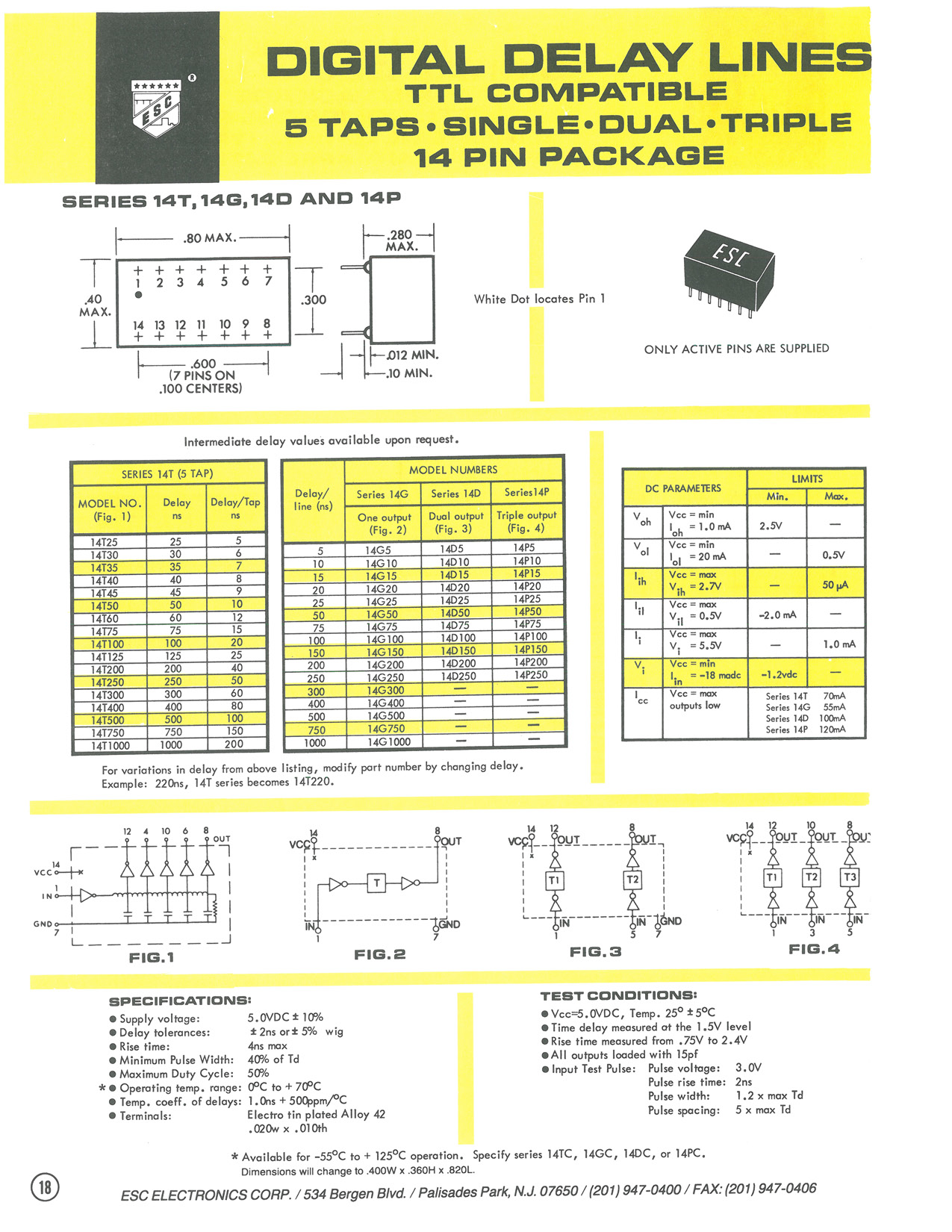 ESC Delay Lines Catalog